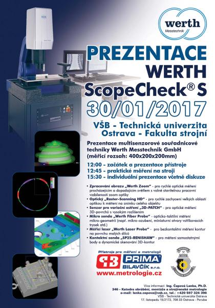 Prezentace multisenzorového zařízení Werth ScopeCheck - Fakulta strojní ...