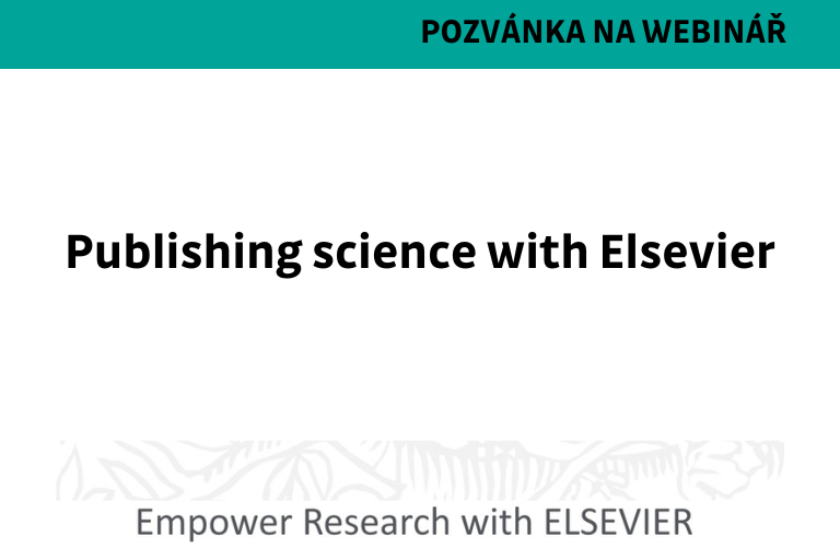 Publishing science with Elsevier - Science and Research VSB-TUO