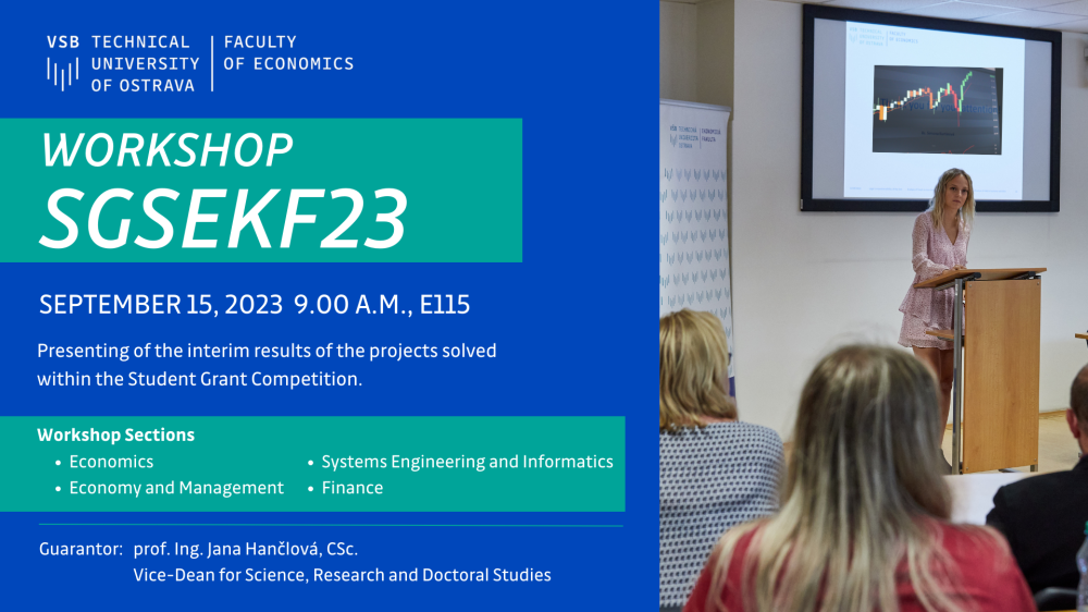 Workshop SGSEKF23 - VŠB-TUO