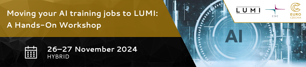 Moving your AI training jobs to LUMI: A Hands-On Workshop - VSB-TUO